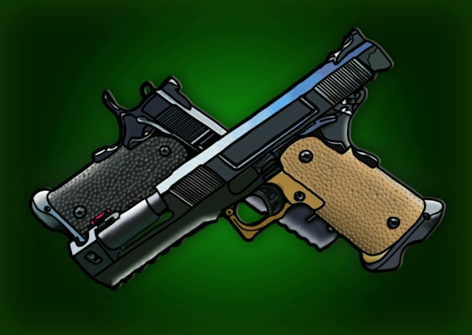 Make your airsoft gun into a cartoon by Skapa_graphics | Fiverr