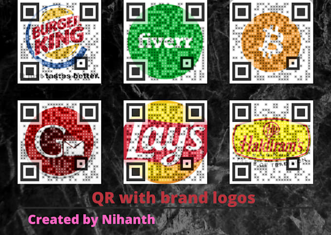 Create qr codes with brands and accordingly by Nihanth22 | Fiverr