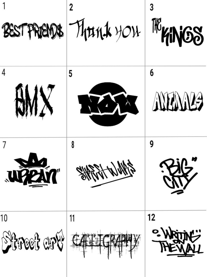 Create awesome graffiti lettering logo signature tag by Rickystudio23 ...
