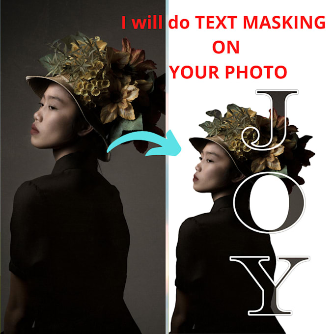 Do professionally photoshop text masking on your photo by Rubym_1899 ...