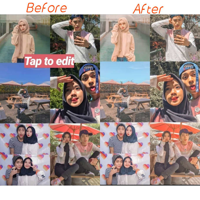 Edit your photos with cool filters by Saniariztiani | Fiverr