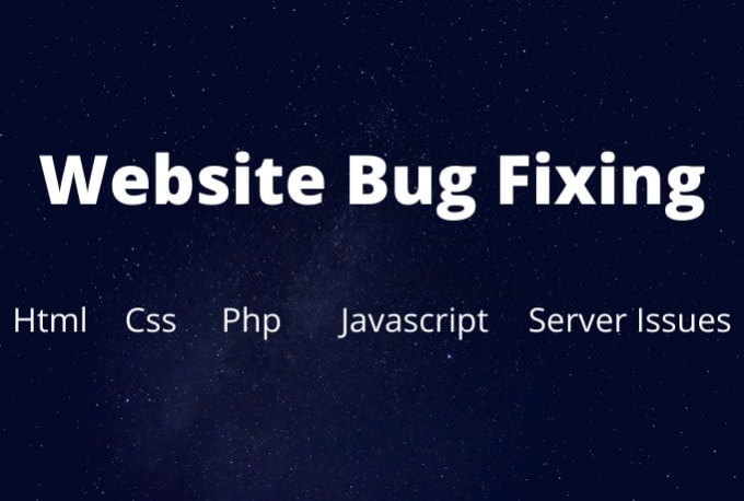 Fix php html css js bugs of any website by Sheraz35 | Fiverr Fix php html css js bugs of any website by Sheraz35 | Fiverr