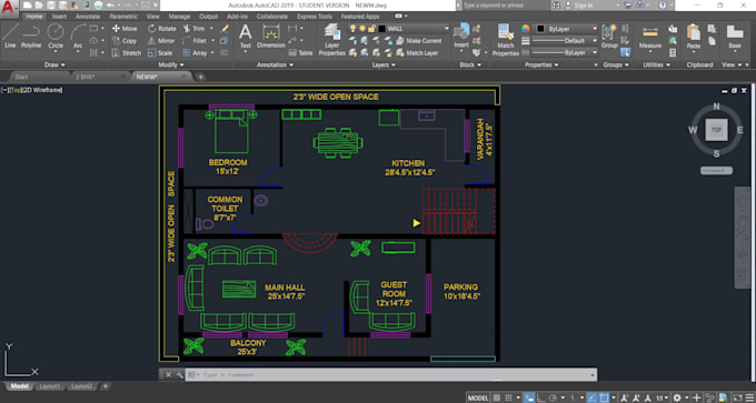Draft autocad drawings as per your requirements by Nehal_malani | Fiverr