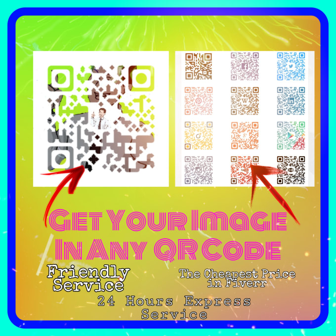 Create a professional qr code with your photo attached to it by Ak ...