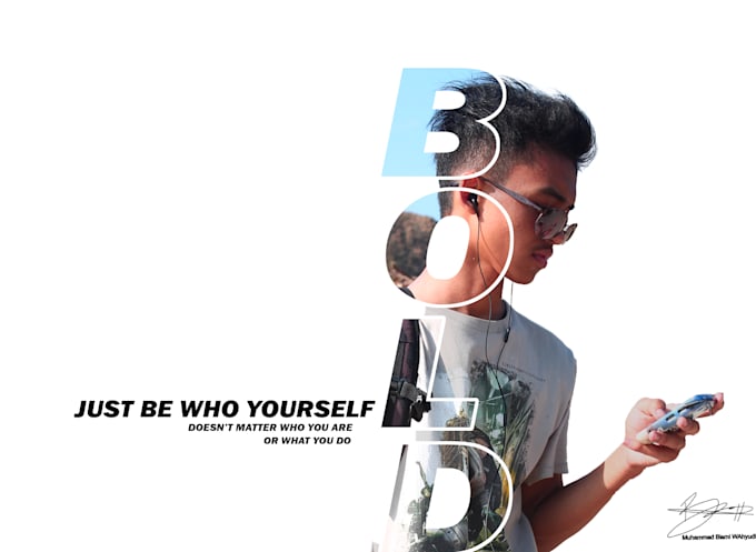 Making word behind your picture by Bismi05 | Fiverr