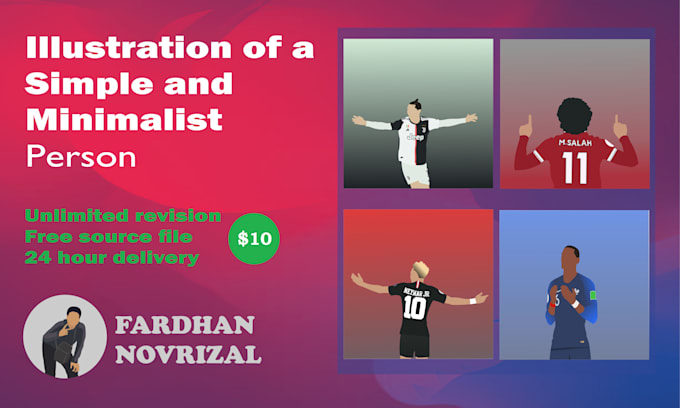 Make a cool and unique flat illustration according to your request by ...