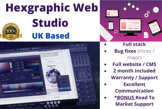 Create a beautiful web app by Hexgraphicdev | Fiverr
