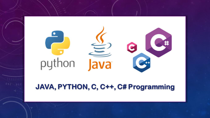 Do Java Python C Cpp C Sharp Programming Projects By Barhapritha Fiverr