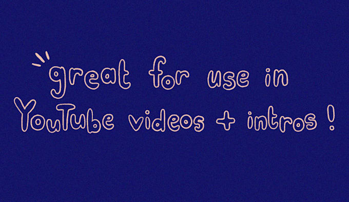 Draw and animate wiggly text for youtube videos intros etc by Ewno39 ...