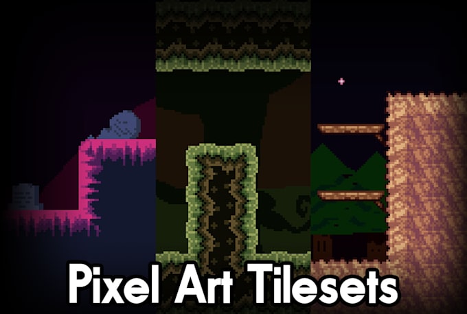Create a 16 x 16 pixel art tileset for your game by Volpanic | Fiverr