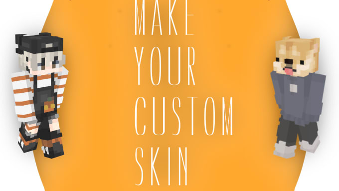 Make your own custom minecraft skin by Noirdesgins | Fiverr