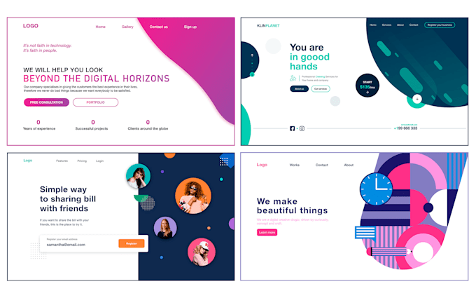 Create a great looking landing page for your business by Kennyisonfire ...