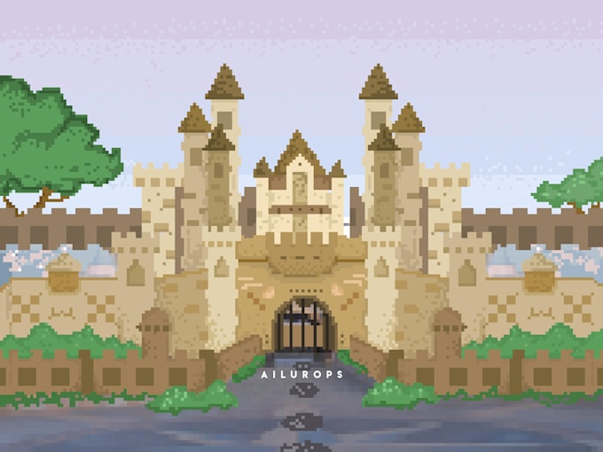 Create pixel art background by Ailurops | Fiverr