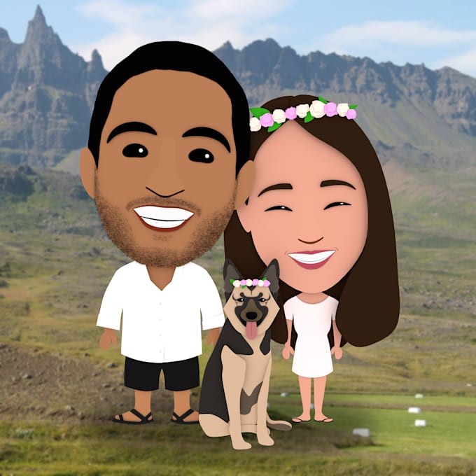 Create a customized cartoon character for you by Razfreedman | Fiverr