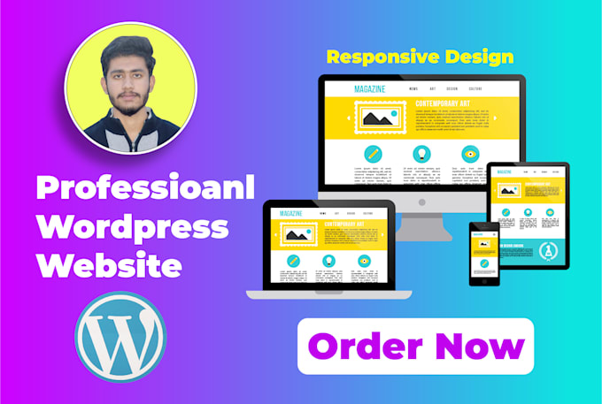 Create a responsive business wordpress website design by Alihaiderz | Fiverr