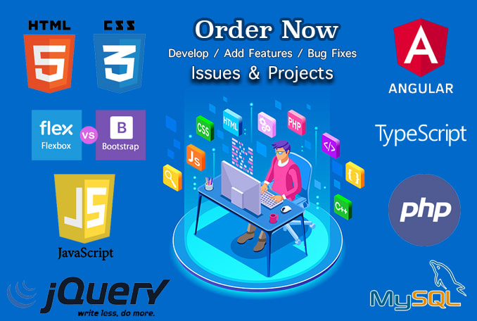 Fix Html Css Javascript Typescript And Angular Code By Techpulsepk Fiverr