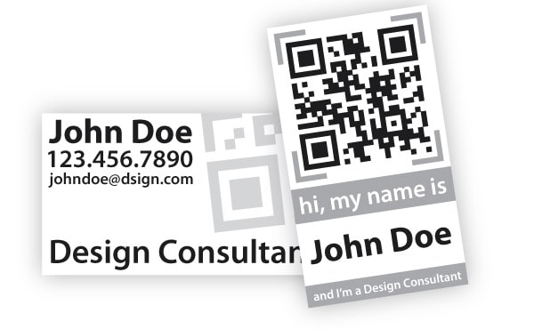Design you a minimalist qr code business card by Calvindrews | Fiverr