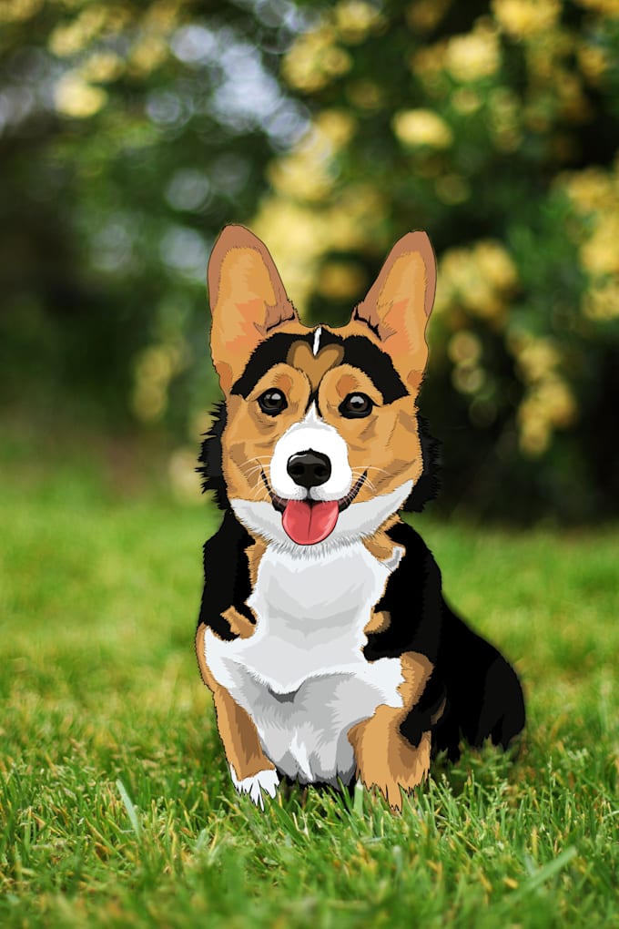 Draw an illustration of your pet in breeding by Olivermendez913 | Fiverr