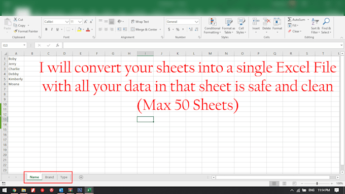 Convert and split your excel sheets into a single excel file by ...