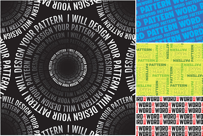 Create geometry words pattern unique by Arkprod | Fiverr