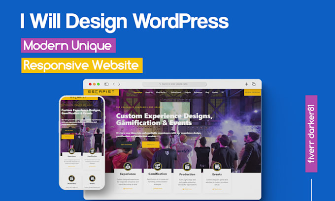 Create modern responsive wordpress website design by Darker81 | Fiverr Create modern responsive wordpress website design by Darker81 | Fiverr