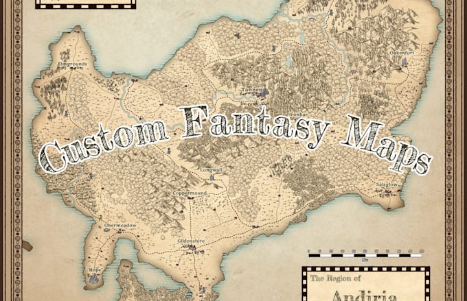 Teach you to make amazing fantasy maps in wonderdraft by Cassmerry | Fiverr