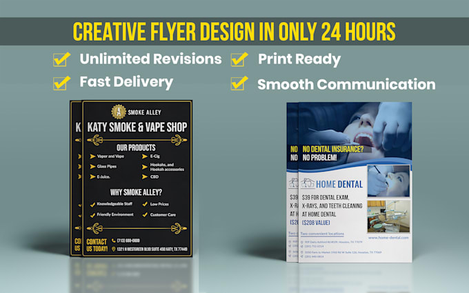 Create a promotional unique flyer design by Adobefaysal | Fiverr