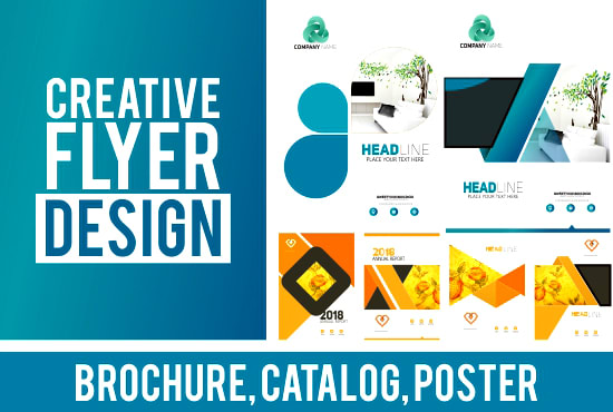 Design a creative flyer, brochure, catalog, poster for print by ...