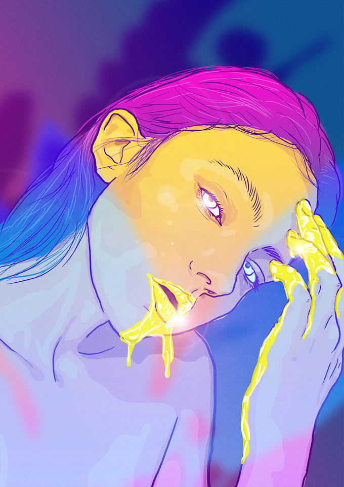 Create a colorful illustration of yourself by Kardozin | Fiverr