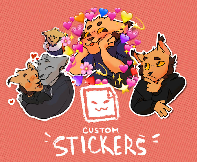 Draw stickers with your character by Raven___ | Fiverr