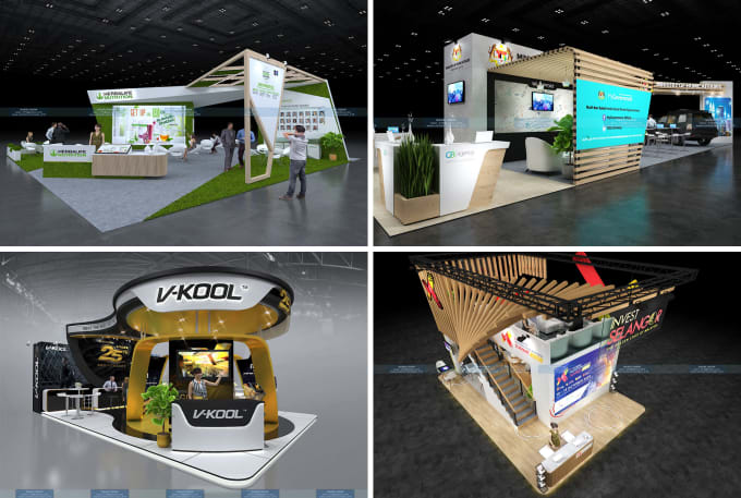 Design exhibition booth,stand,product display kiosk and any kind of 3d ...