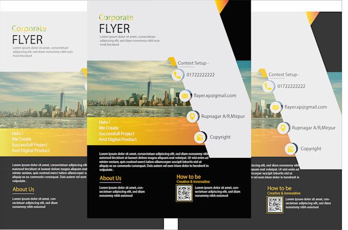 Design the perfect flyer for your business by Marufamita | Fiverr