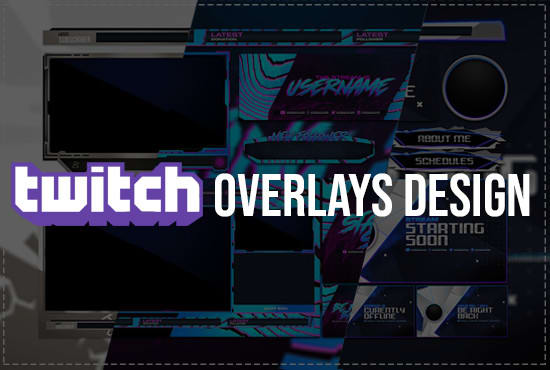 Design twitch or mixer overlay and logo for your stream by H_1hicham ...