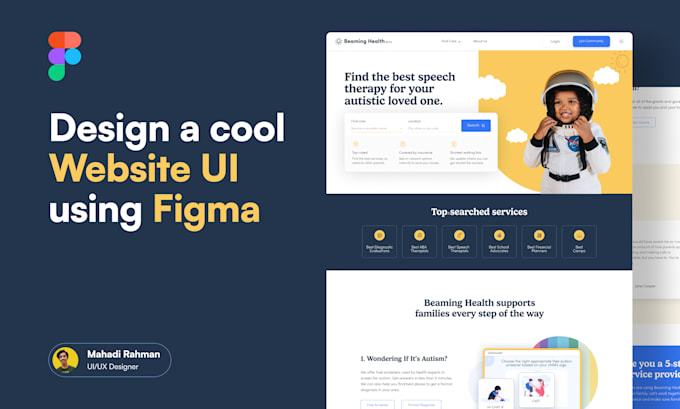 Design cool website ui using figma by Niazrahmn | Fiverr