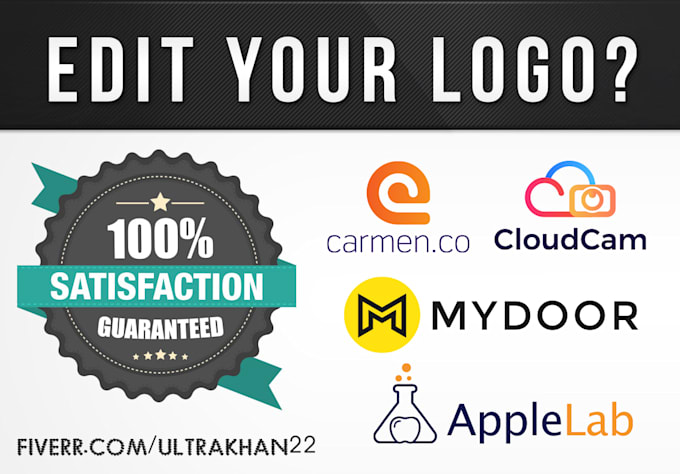 Edit, modify, change, redesign, make transparent, vectorize your logo ...