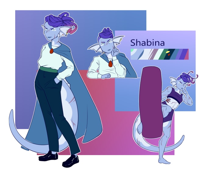 Draw a reference sheet for your character by Soblanket | Fiverr