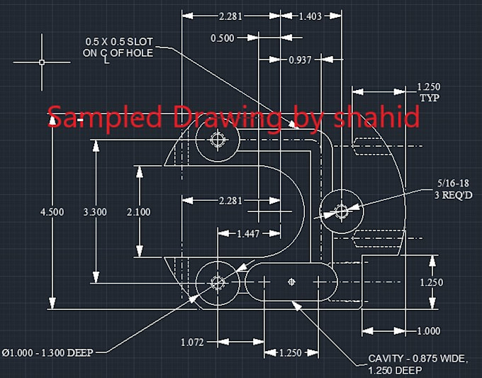 Draw autocad 2d 3d drawings by Shahidrasheed83 | Fiverr