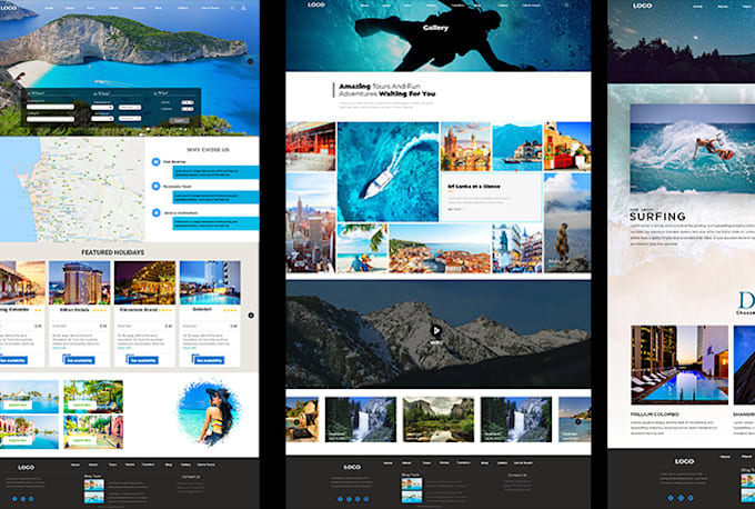 Create a modern web and mobile design layout ui by Malithiddamalgo | Fiverr