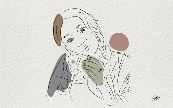 Turn your photo into line art illustration by Yoviemahendra | Fiverr