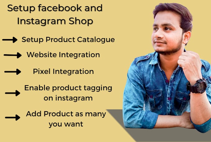Setup facebook shop or fb store and add product and fb pixel catalogue ...