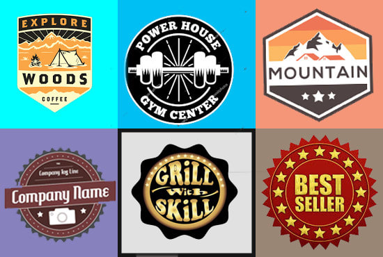 Design unique circular batch logo design by Asma_creations | Fiverr