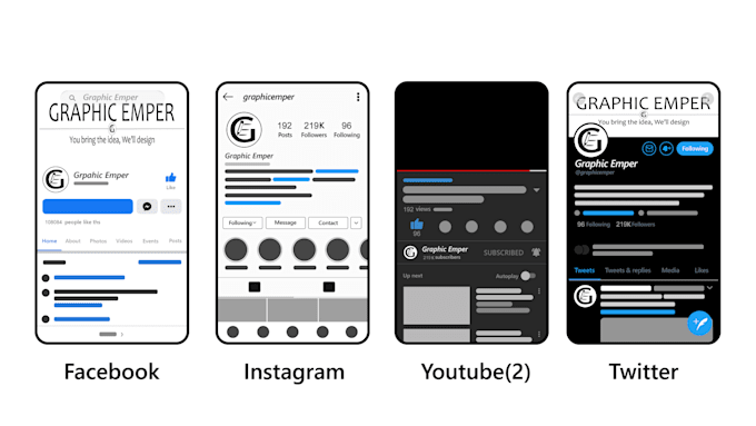 Create subscribe, follow animation for social media accounts by ...