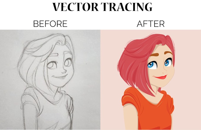 Vector trace image, logo or hand drawing in hd by Wajeehaghias | Fiverr