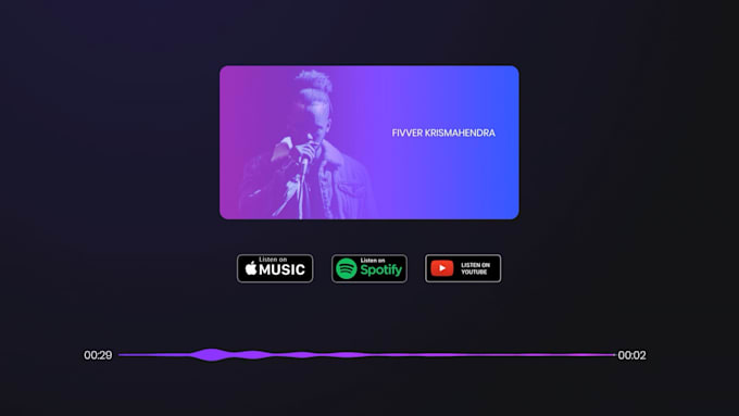 Create music visualizer for your song by Krismahendra | Fiverr