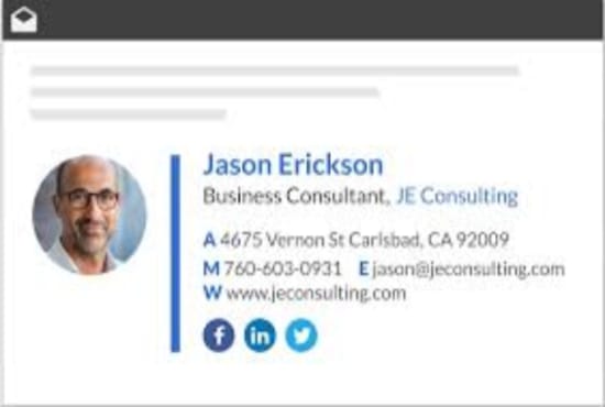 Set up impressive email signature by Neeraj7777 | Fiverr