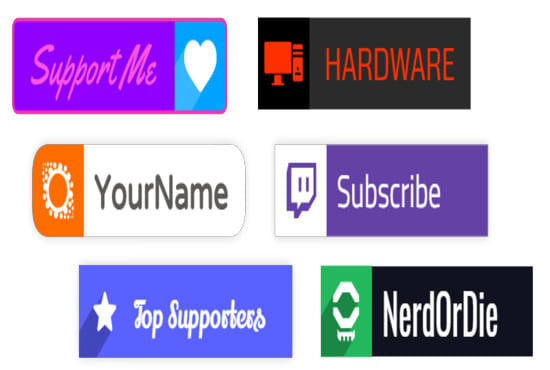 Create twitch info cards 5x by Drbigger | Fiverr