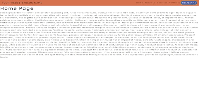 Do a perfect html and css website or blog by Lorilent1 | Fiverr