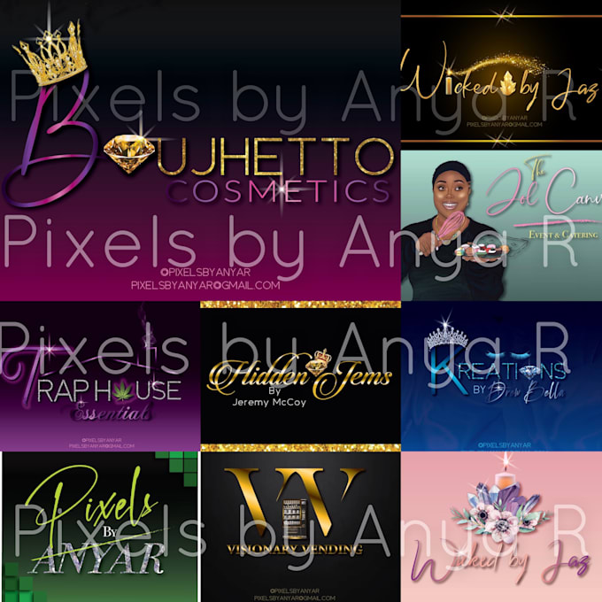 Texted based logo design by Pixelsbyanyar | Fiverr