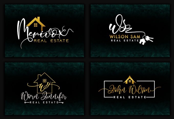 Design luxury real estate signature logo by Pixgraphic | Fiverr