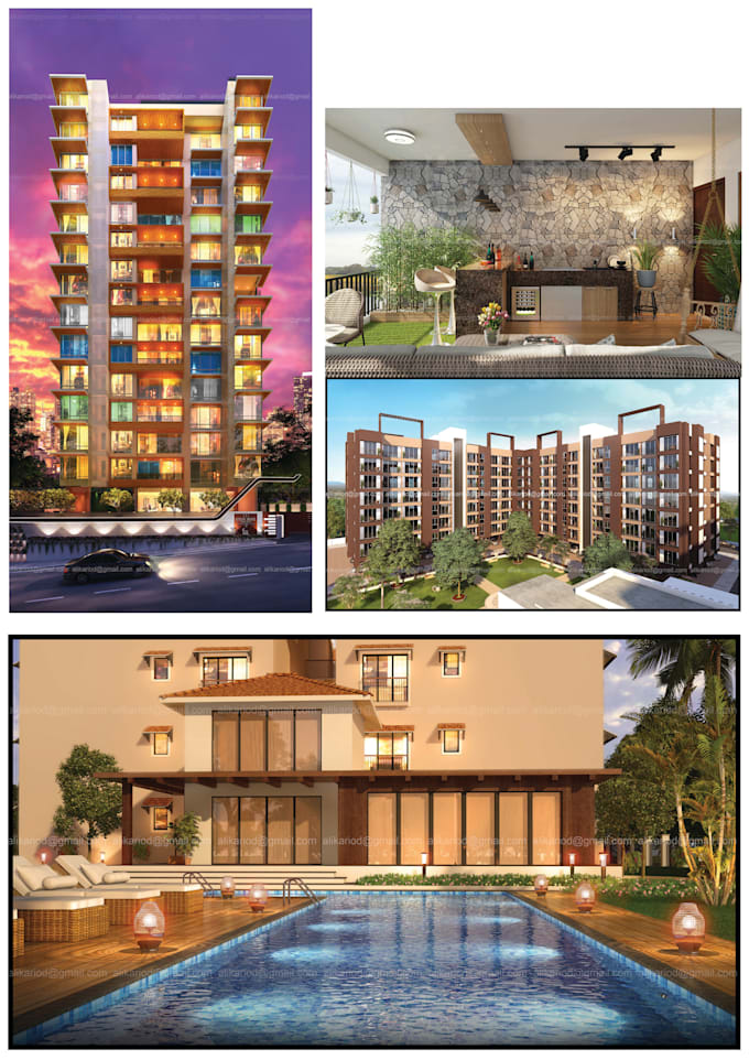 Create photorealistic architectural 3d rendering by Alikariyod | Fiverr